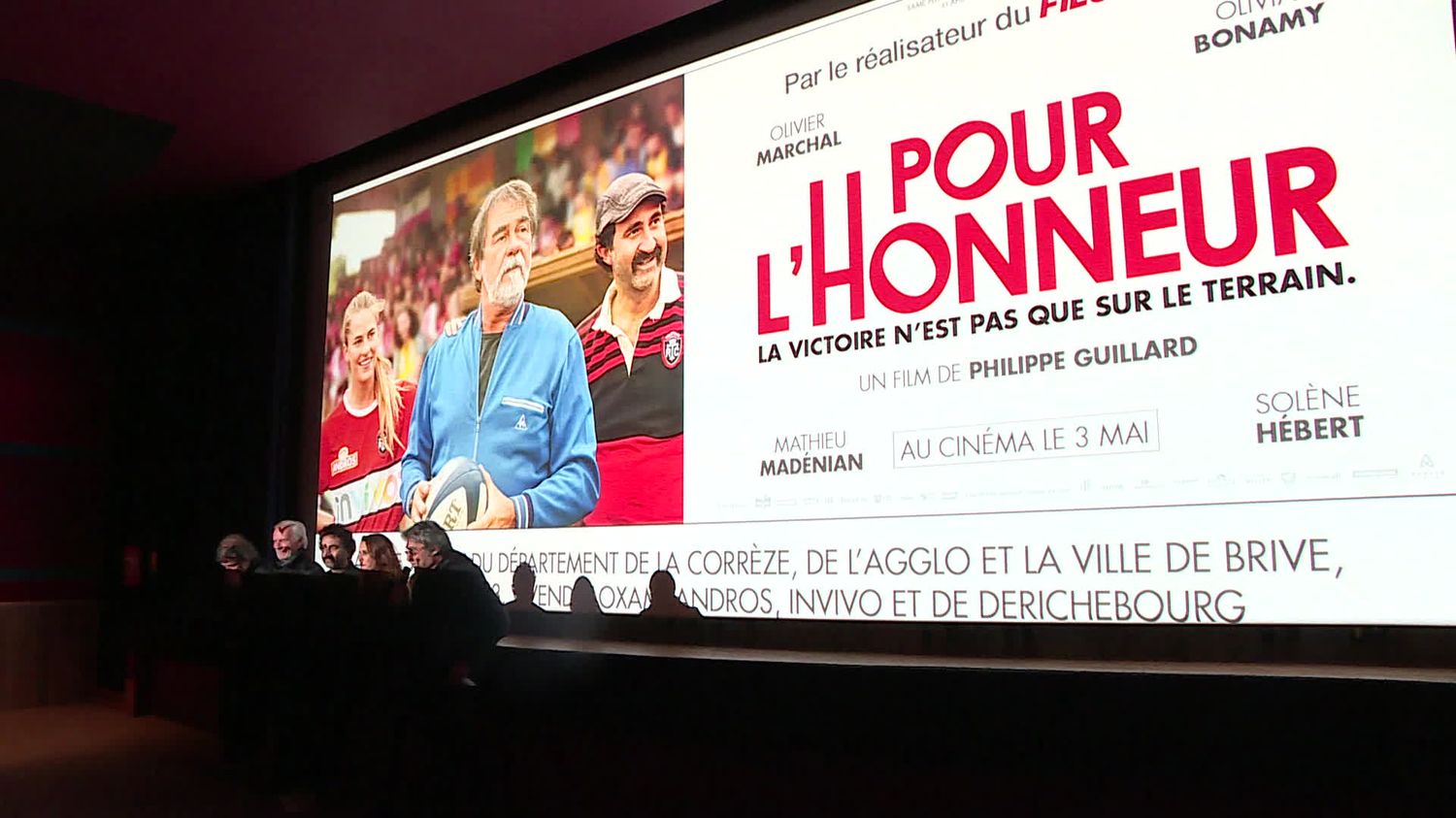Avant-première chaleureuse de "Pour l'honneur" à Meymac, en compagnie des habitants et du ...