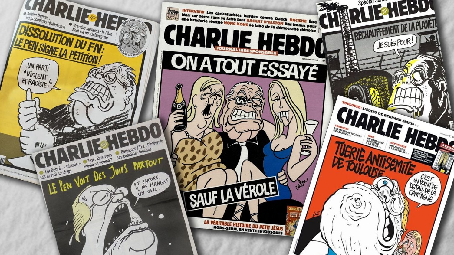 Jean-Marie Le Pen : dix dessins de "Charlie Hebdo" sur le fondateur du ...